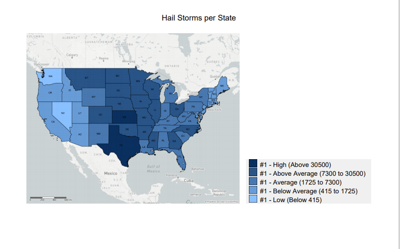 DASHBOARD WEEK | DAY 2 |HAIL STORMS IN THE U.S. - The Data School