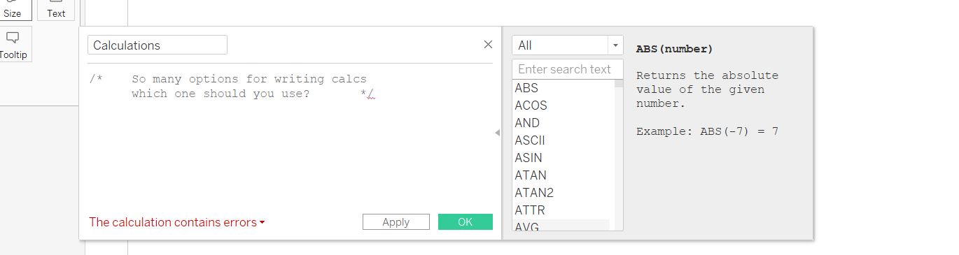 Nine ways to create calculated fields - The Data School