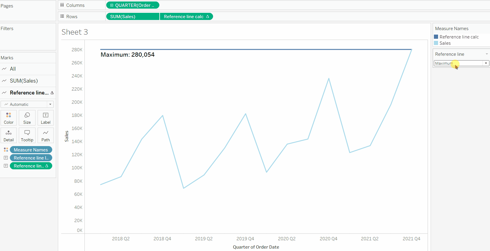 The Data School Five Different Ways To Add Reference Lines