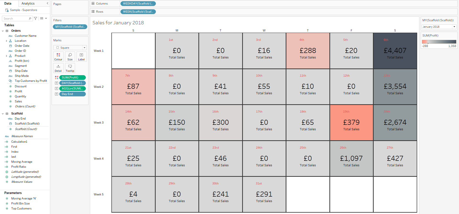 The Data School Creating A Calendar On Tableau Desktop
