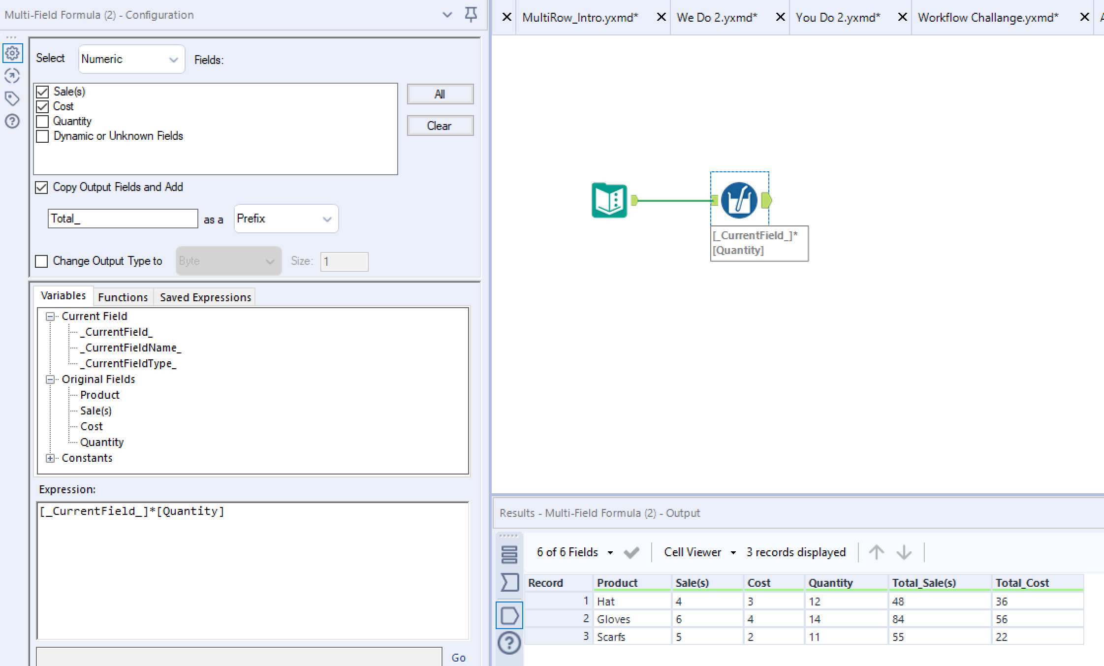 The Data School Multi Field Formula Vs Multi Row Formula In Alteryx