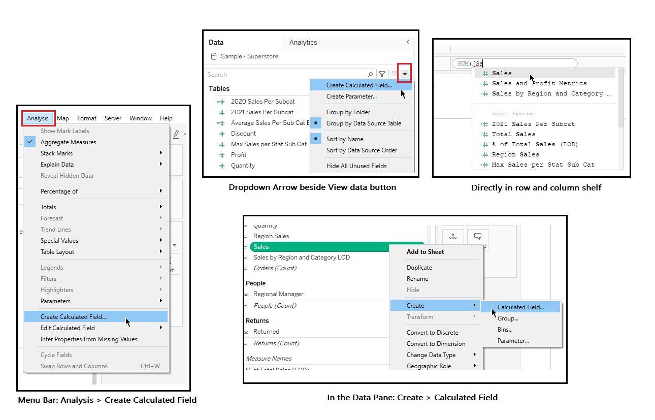 The Data School Calculated Fields In Tableau