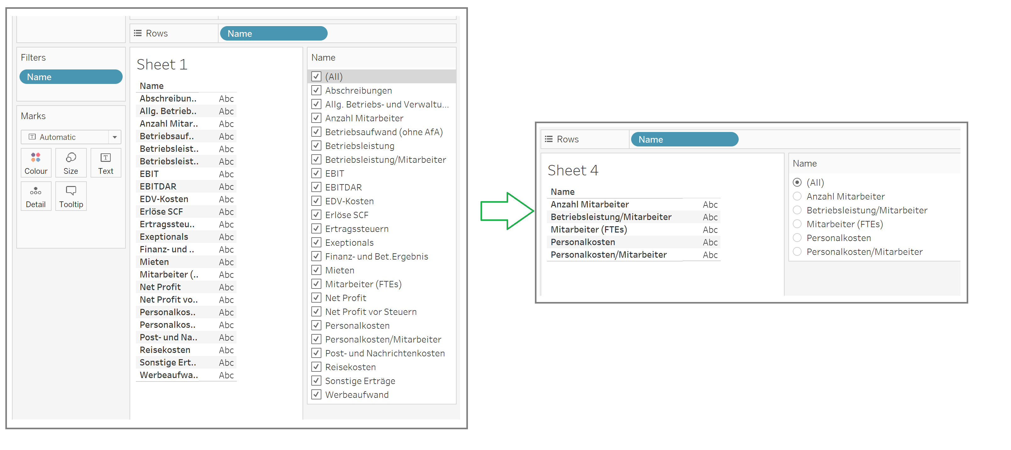 The Data School Modifying List Items In Filter