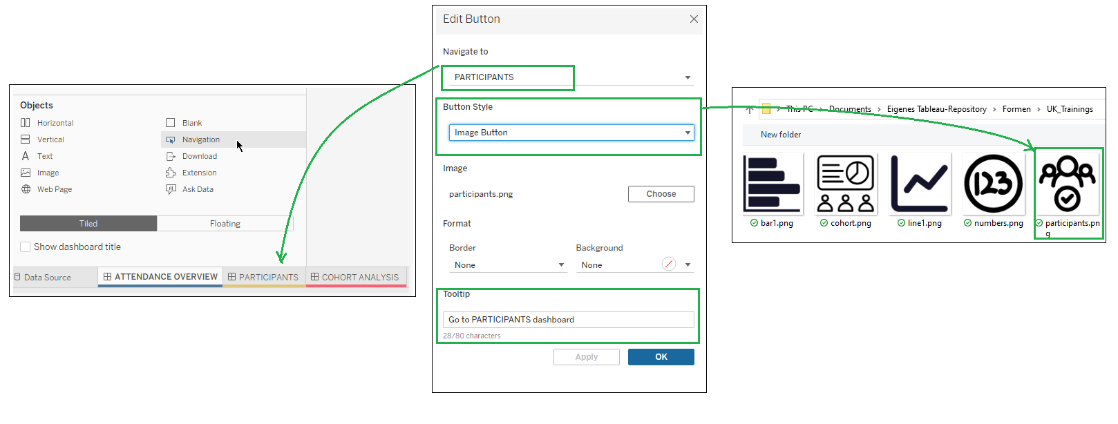 The Data School Pimp up Your Navigation Buttons In Tableau