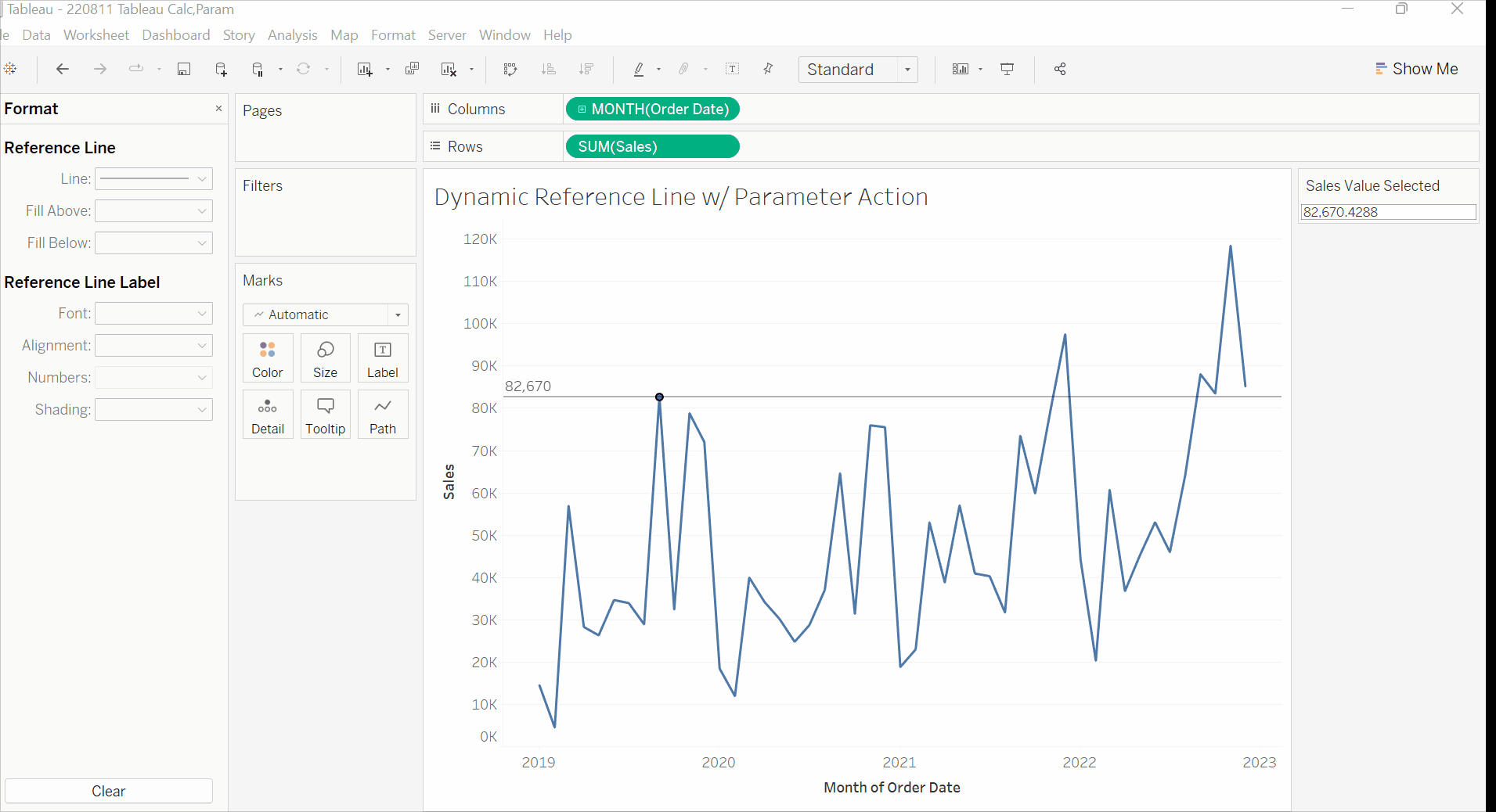 Creating a Dynamic Reference Line - The Data School