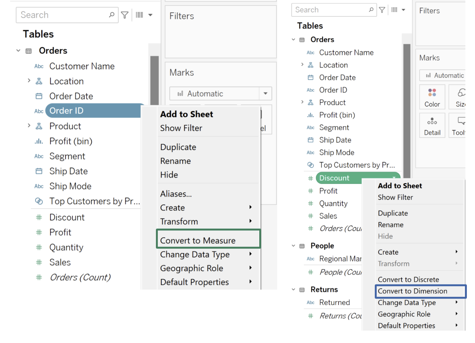 The Data School Understanding Tableau Dimensions And Measures