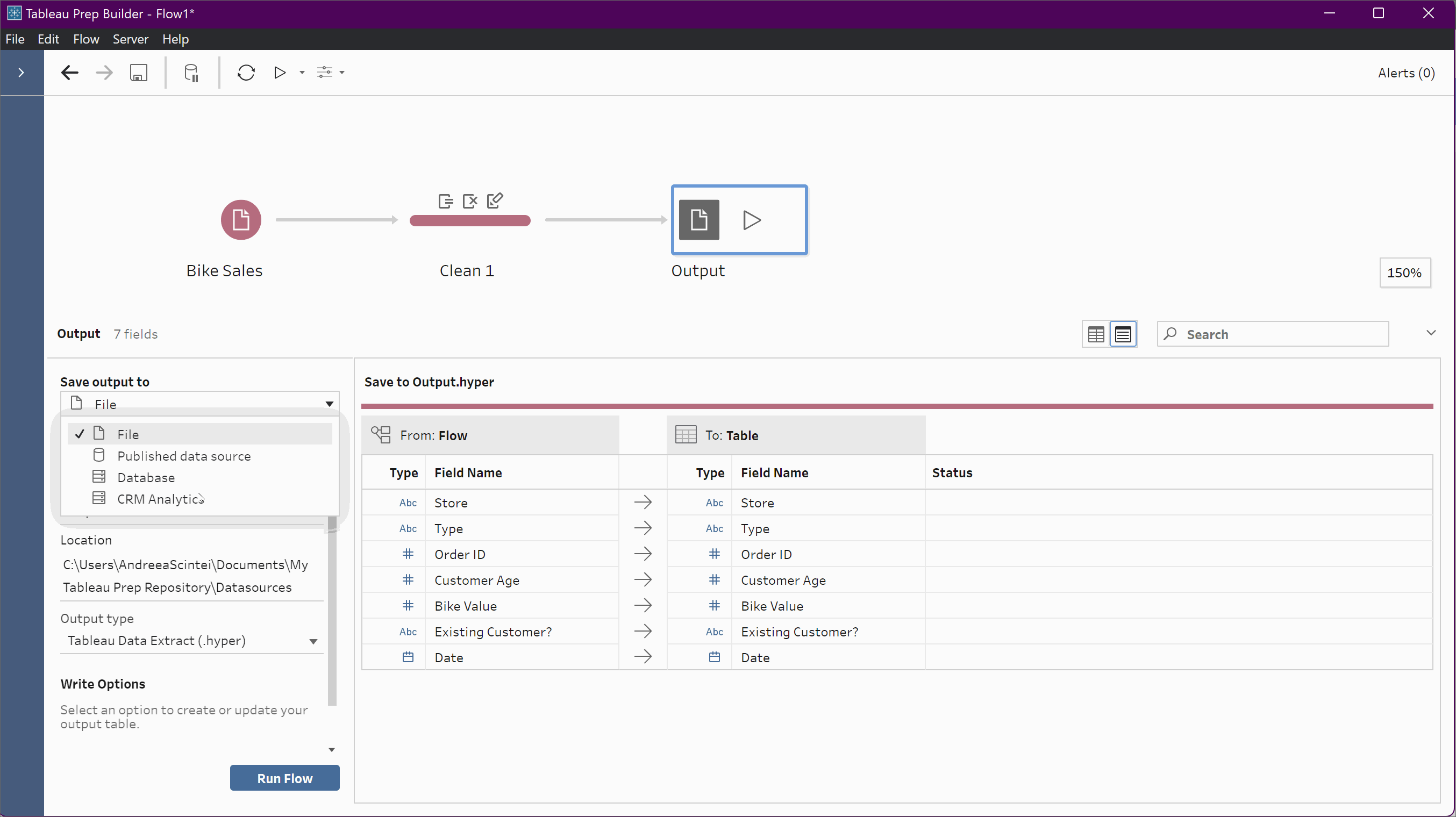 The Data School Outputs In Tableau Prep
