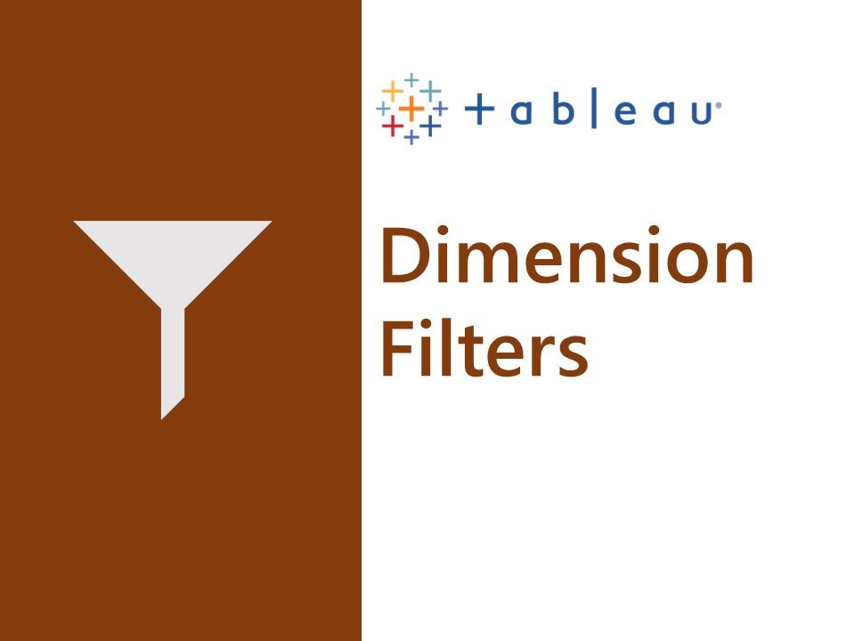 Tableau: Apply Dimension Filters - The Data School