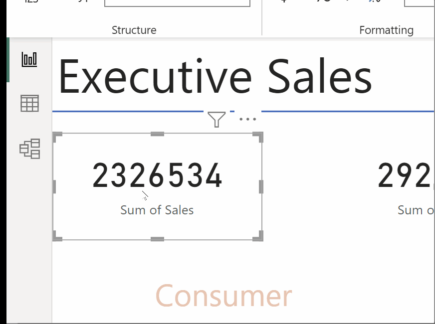The Data School Power BI Basics How To Add Comma To Your Cards