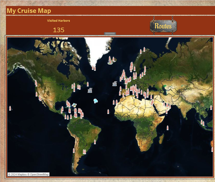 Personal Project - My Cruise Map - The Data School