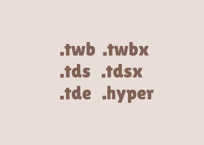 Understanding Tableau File Types - The Data School Understanding Tableau File Types - The Data School
