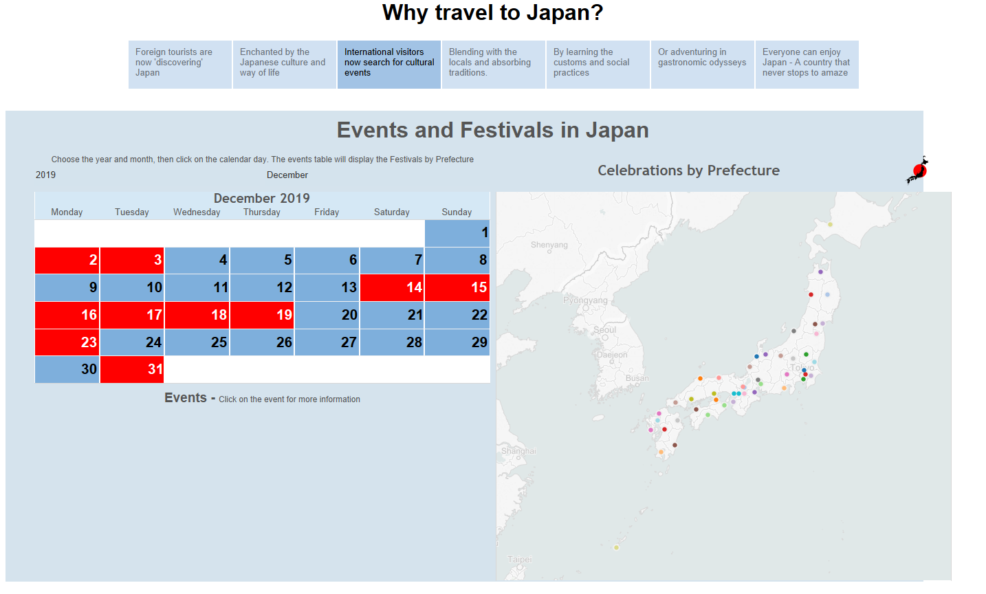 Calendar in Tableau - My first visualization - The Data School