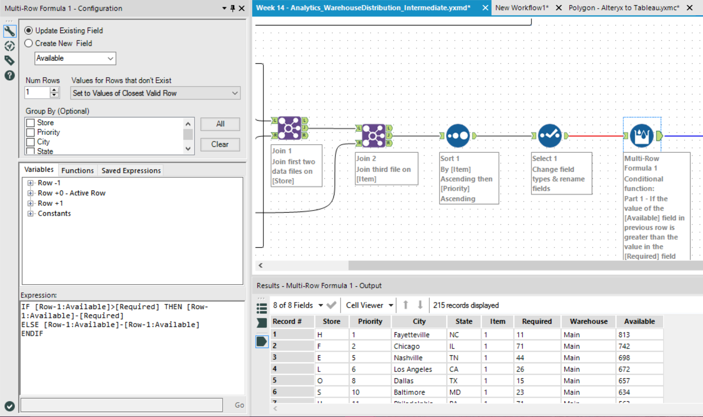 The Data School Using A Multi Row Formula In Alteryx
