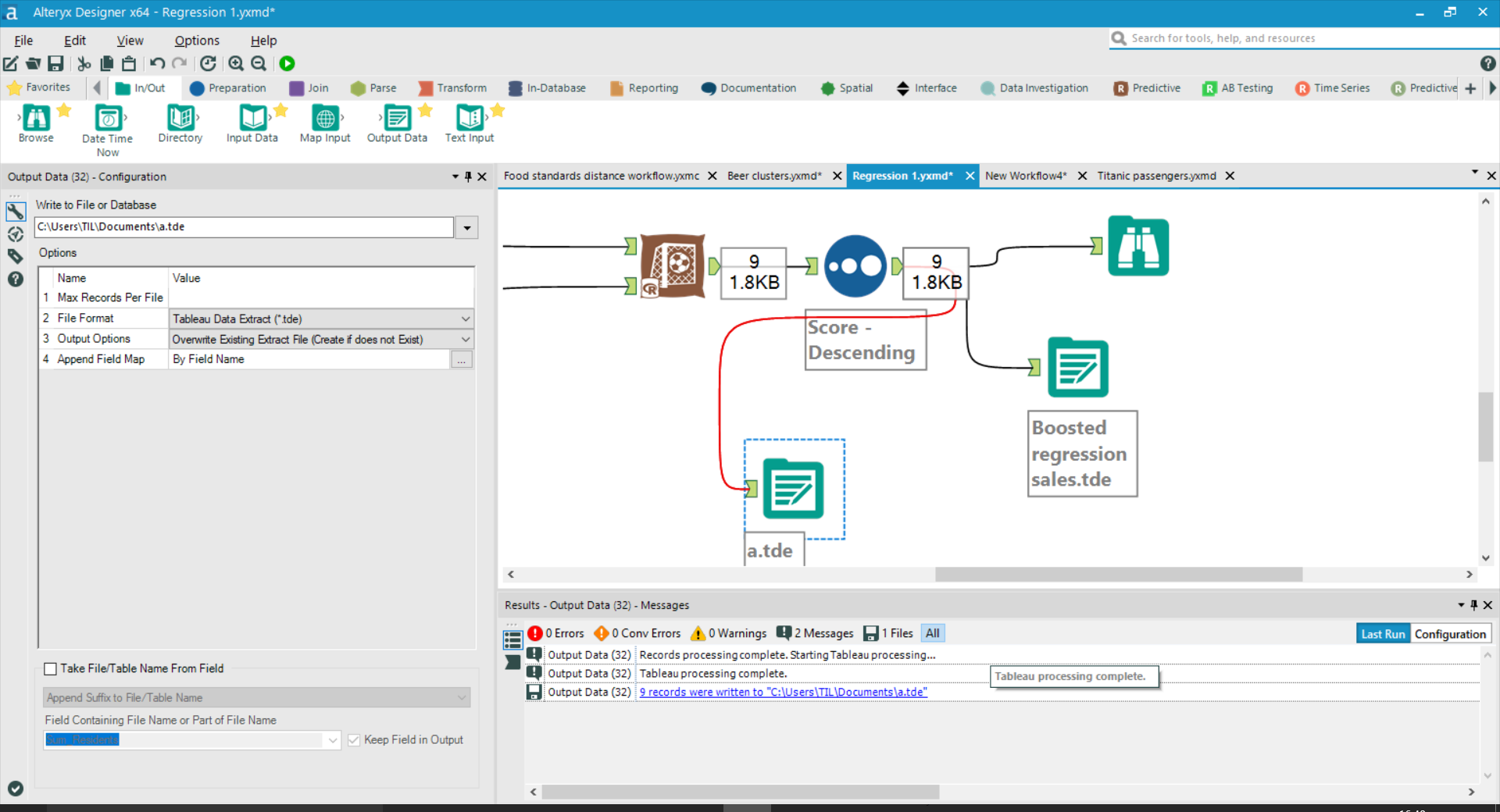 How to Quickly Open Your Alteryx Data Output in Tableau - The Data School