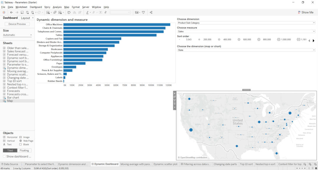 Tableau Dashboards: Using Parameters to Flip Between Different Charts ...