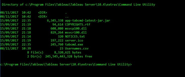 Tableau Server - The Basics of Tab Cmd/Command Prompt - The Data School