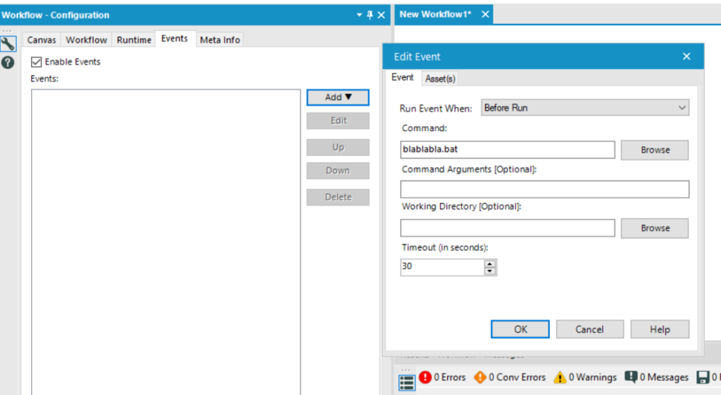 Setting up the 'Run Command' tool in Alteryx to regularly update a file ...