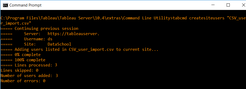Bulk Import Users to Tableau Server - The Data School