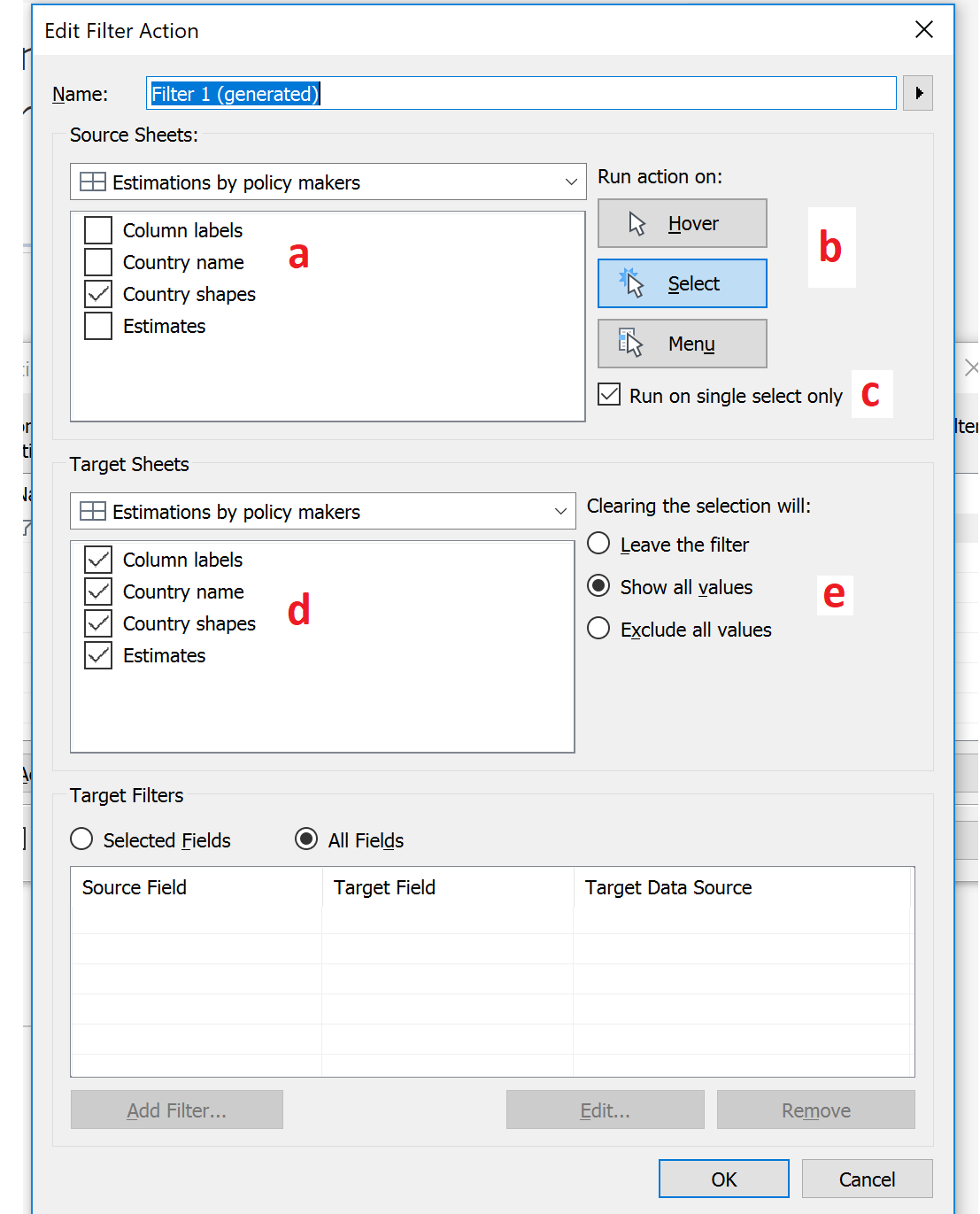 Updating headings and labels with applied filters - The Data School