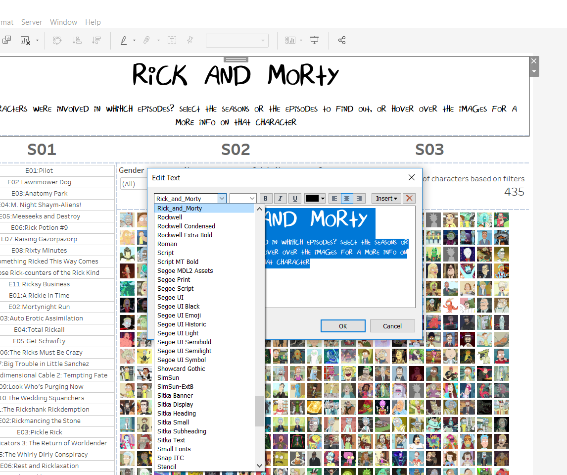 How to customise your visualisation using specific font types - The ...