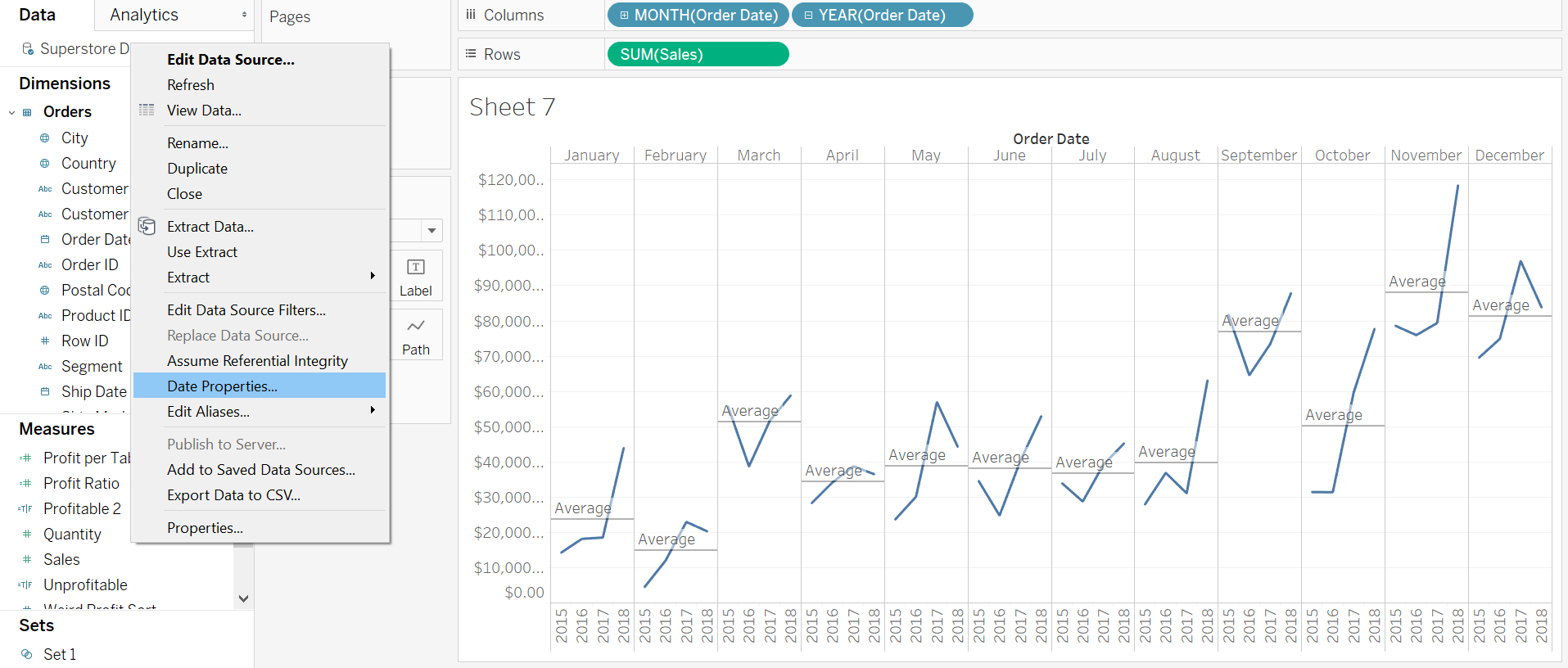 Tableau Tips #2 - Date Properties - The Data School
