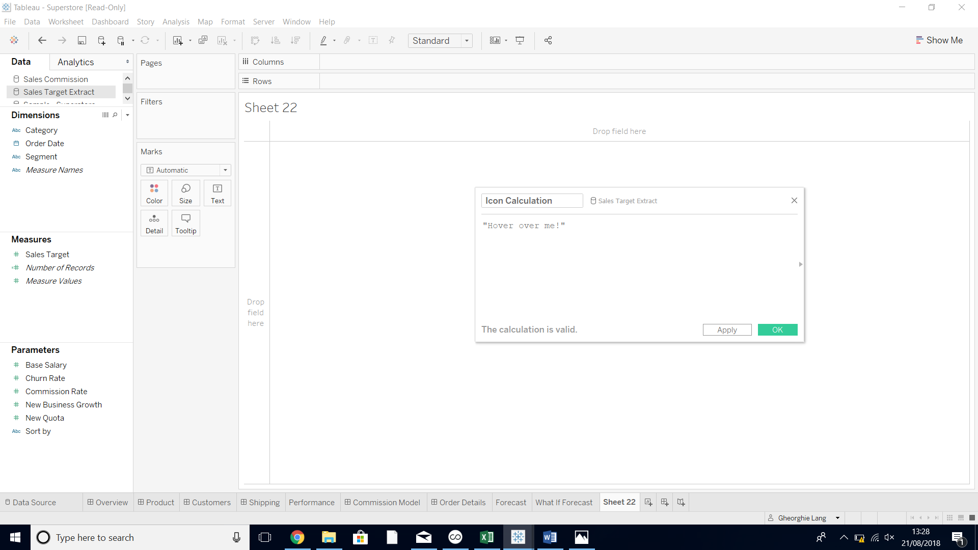 How to: Custom icons with actions and tooltips - The Data School