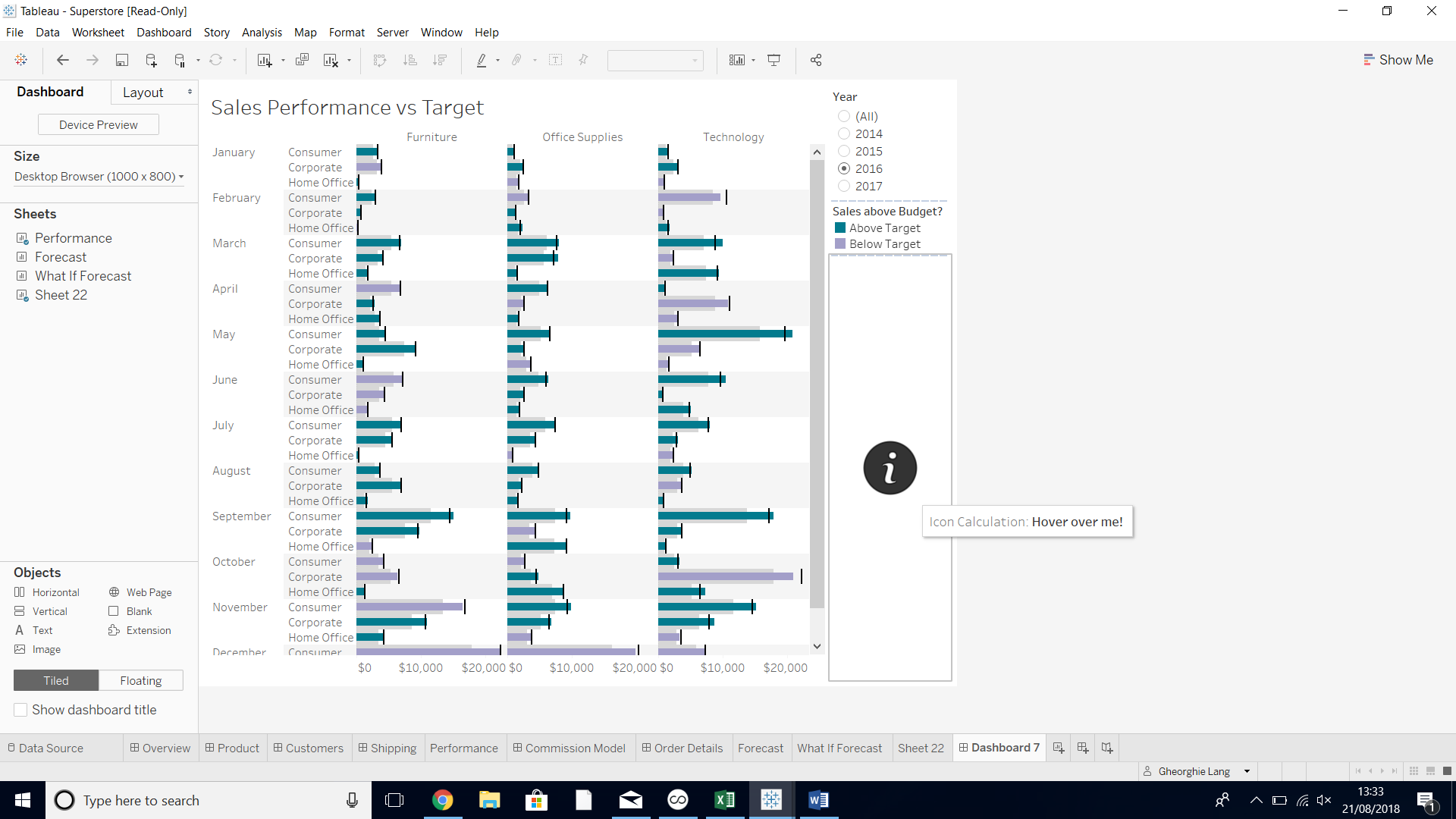 How to: Custom icons with actions and tooltips - The Data School