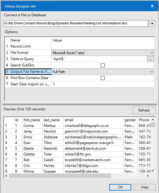 The Data School Dynamic Input In Alteryx