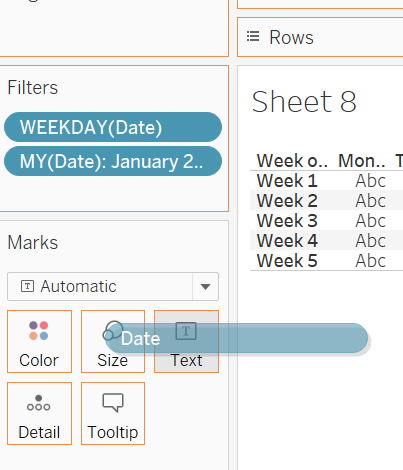 Creating A Calendar View In Tableau - The Data School