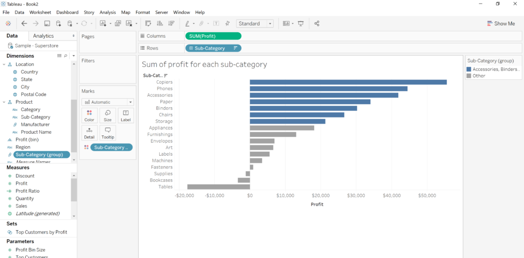 The Data School - Making a group in Tableau