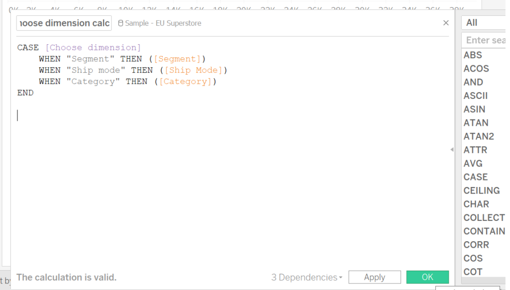 Parameters: dynamically change the dimensions in your view and sort by multiple measures - The ...