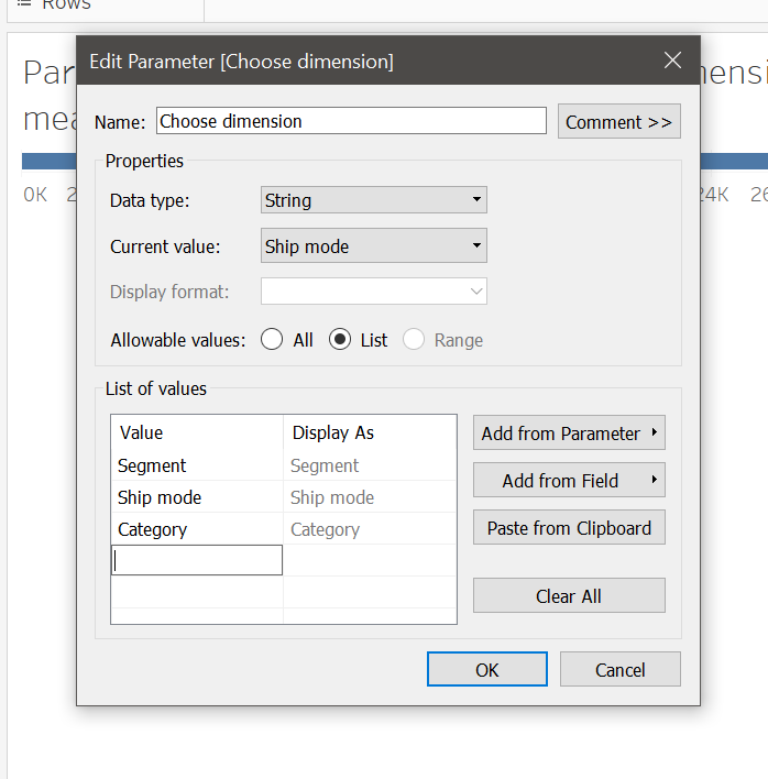 Parameters: dynamically change the dimensions in your view and sort by multiple measures - The ...