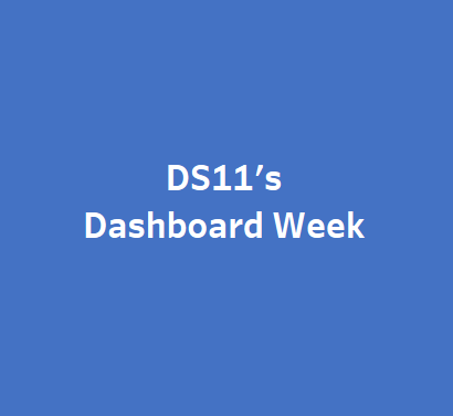 Dashboard Week - A Summary - The Data School