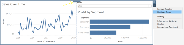 Dashboard Formatting With Containers in Tableau - The Data School