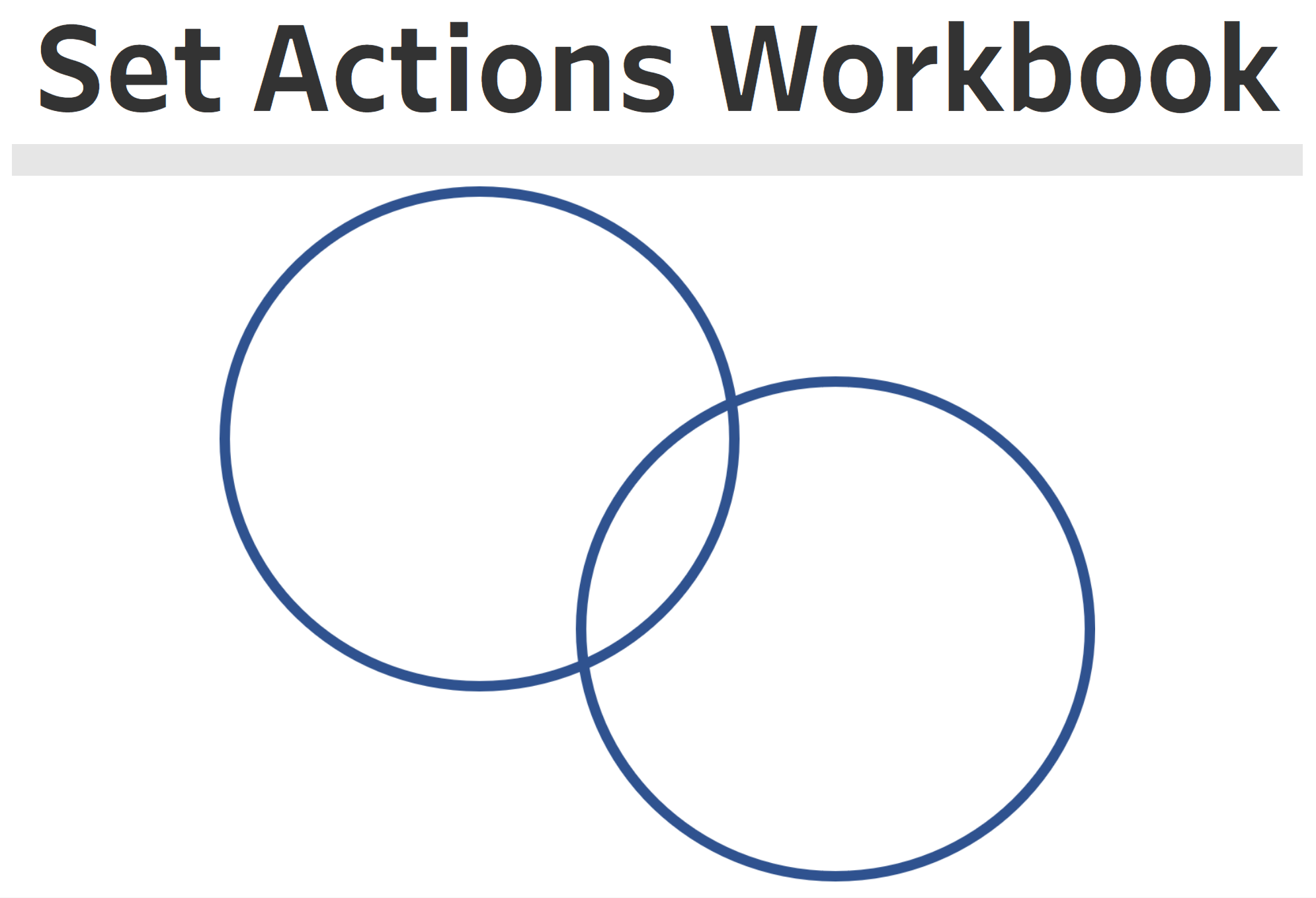 Set Actions Practice Tasks - The Data School