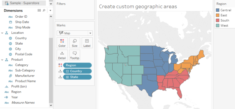 A Tableau Tip for Tuesday – How to create custom regions - The Data School