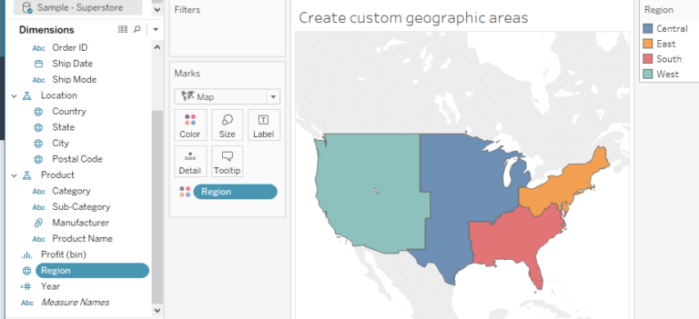 The Data School - A Tableau Tip for Tuesday – How to create custom regions