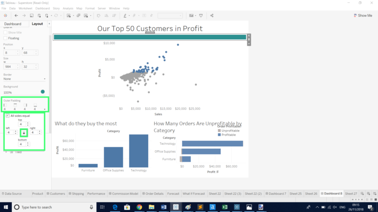Formatting - Creating Lines In Your Tableau Dashboard - The Data School