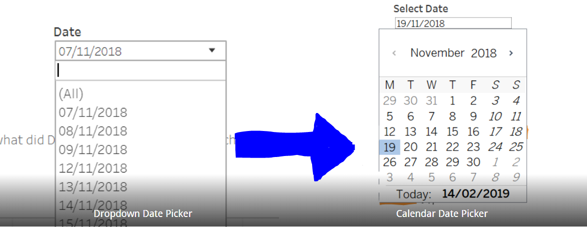 Calendar Picker takes over Boring Dropdown - The Data School