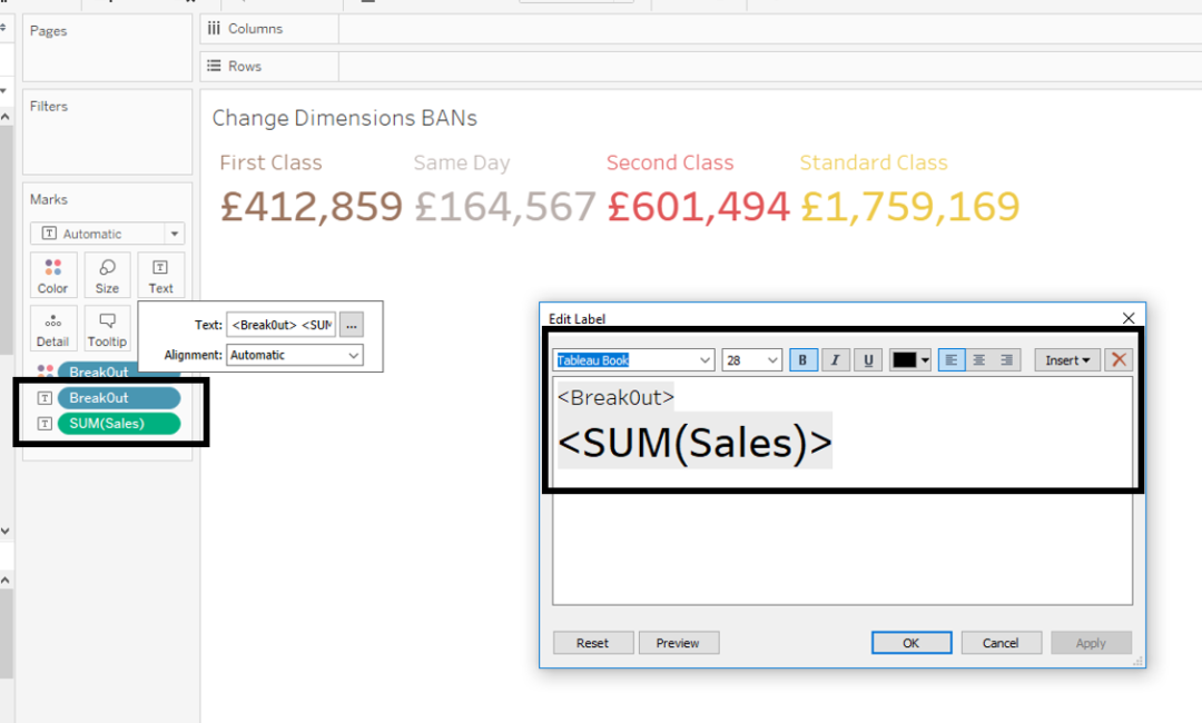 Tableau Tip: Formatting BANs - The Data School