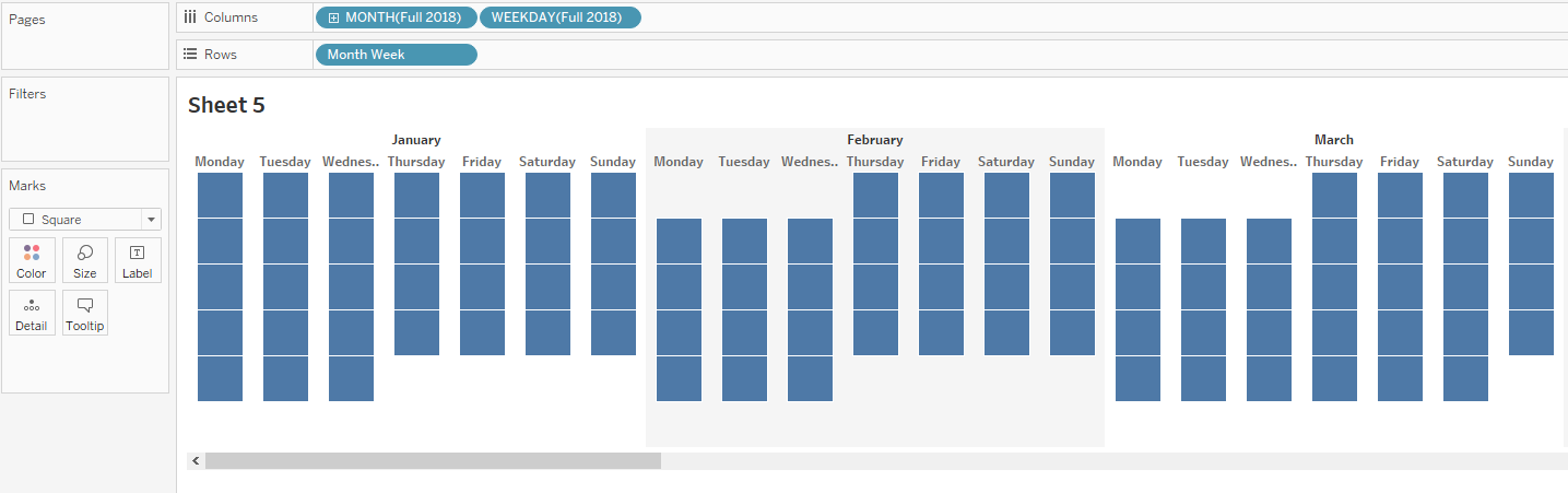 Tableau Tip: Calendar View (Part 3) - The Data School