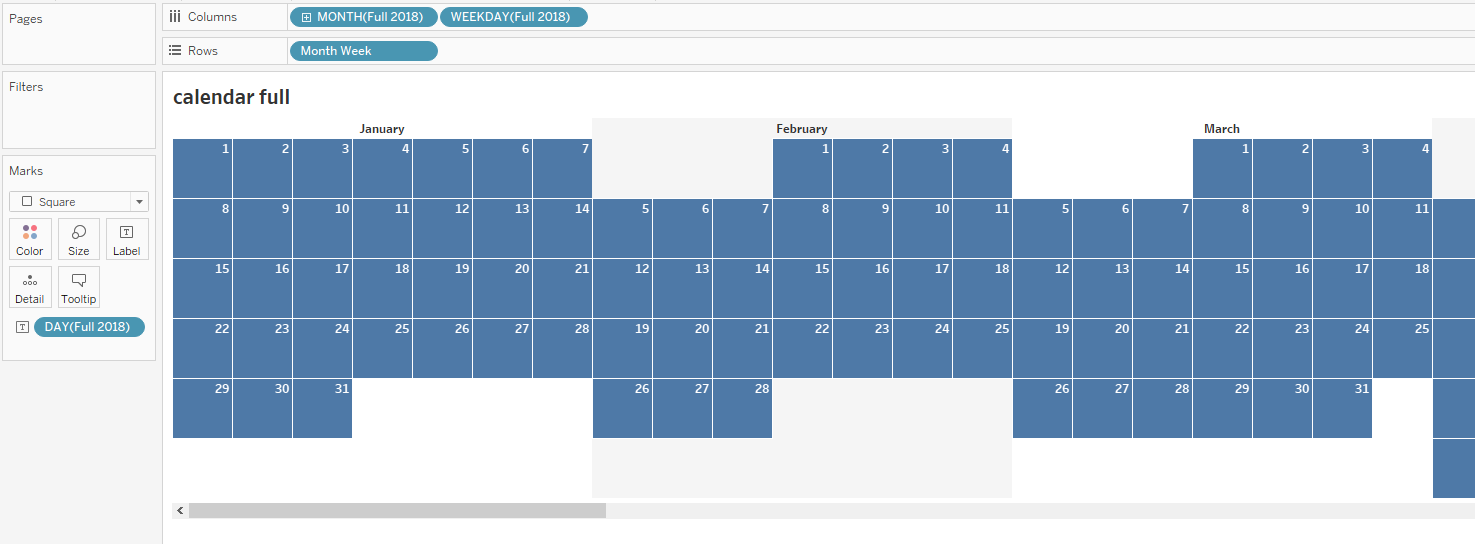Tableau Tip: Calendar View (Part 3) - The Data School