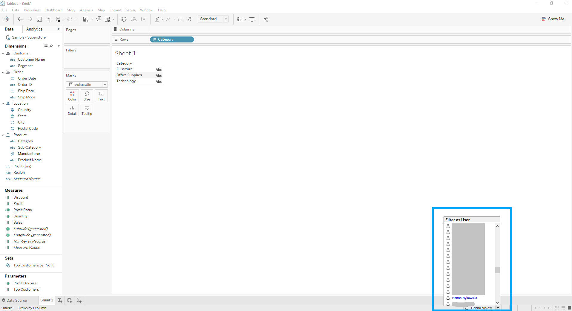 Tableau (Server) Tip: Intro to User Filters - The Data School