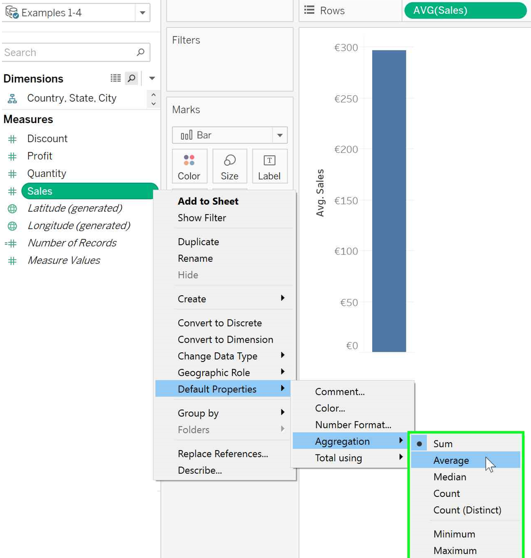 #TableauTipTuesday: How to Change the Default Aggregation for a Measure ...