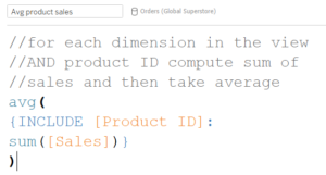 Tableau LODs: include and exclude - The Data School