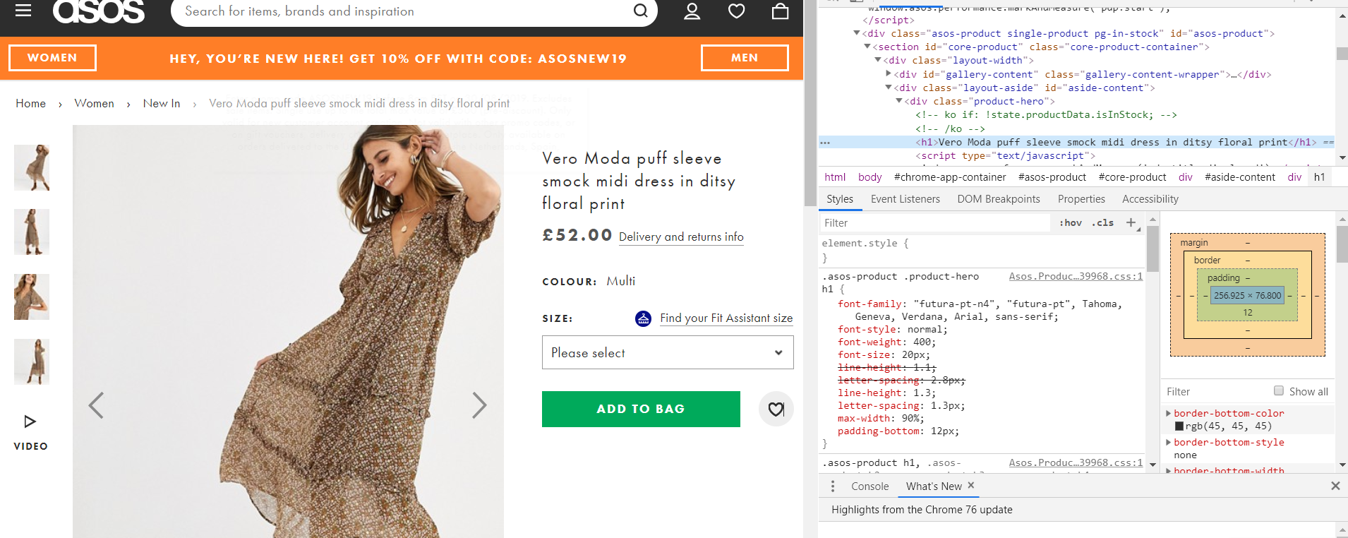 Dashboard Week - Day 1 - ASOS Web-Scraping - The Data School
