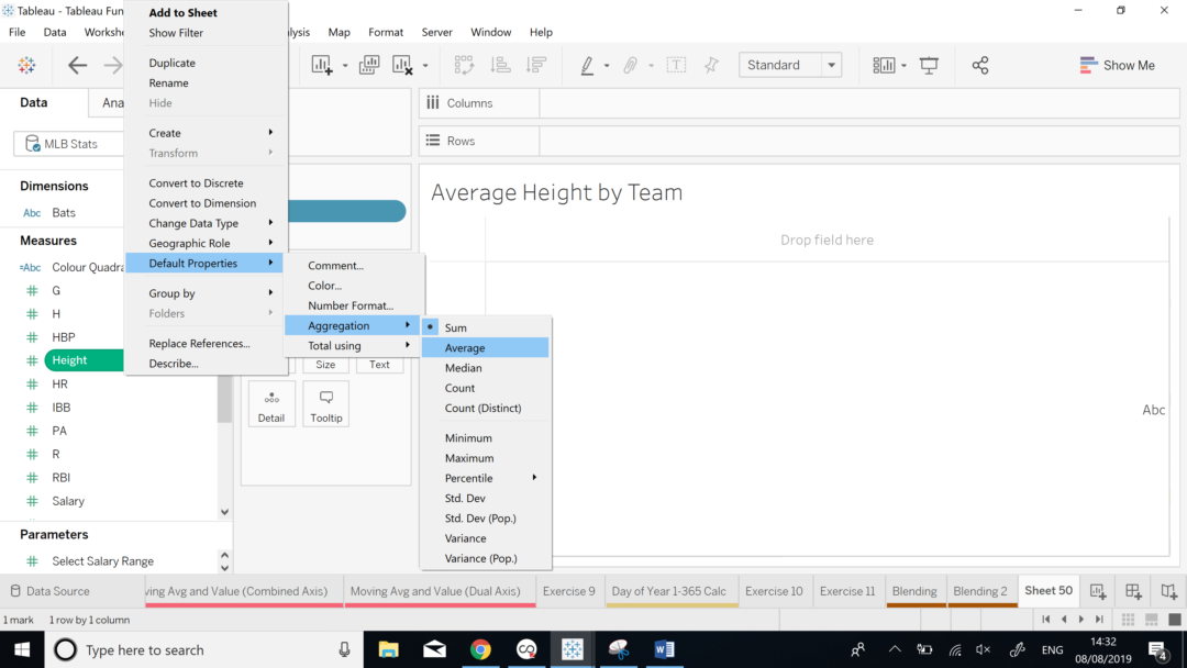 Tableau Time Saving Tip #1: Default Properties of Measures - The Data ...
