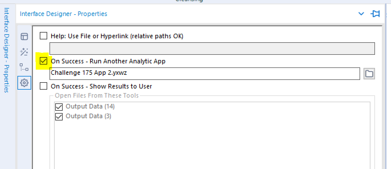 Chained Analytical Apps - The Data School