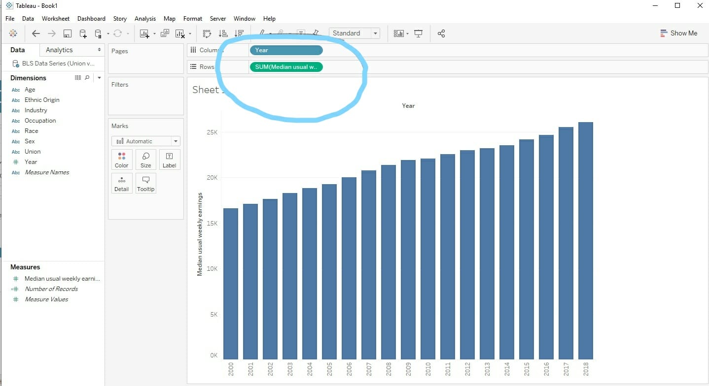 How to Make a Span Chart in Tableau - The Data School