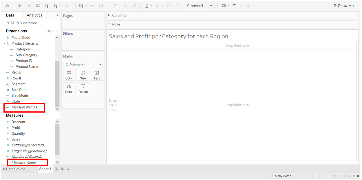What are Measure Names and Measure Values? - The Data School